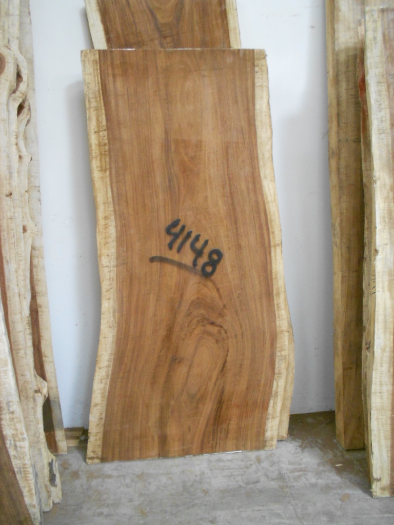Parota Slab #4148 Live Edge | Tropical Exotic Hardwoods