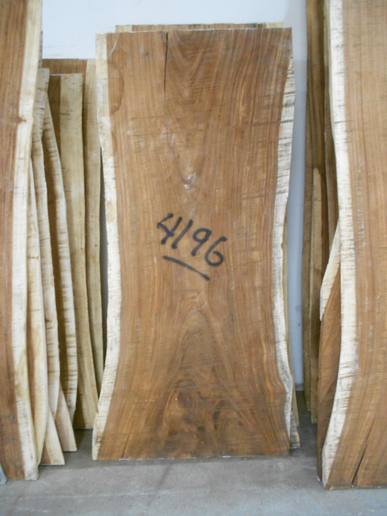 Parota Slab #4196 Live Edge | Tropical Exotic Hardwoods