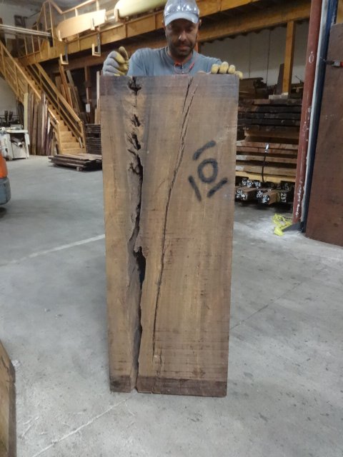 Bocote Slab #101 Straight Edge | Tropical Exotic Hardwoods