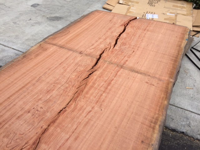 Bubinga Slab #400 Natural Edge | Tropical Exotic Hardwoods