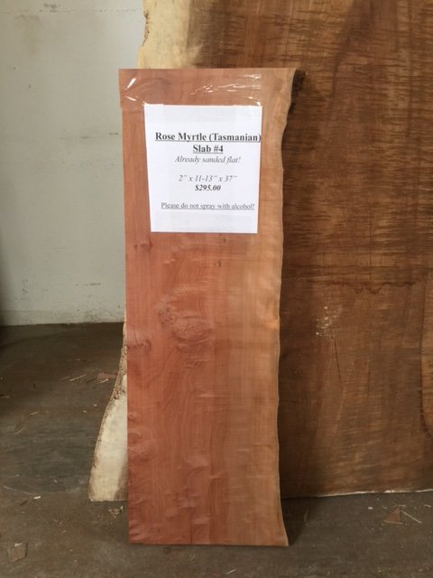 Tasmanian Rose Myrtle Slab #4 One Live Edge | Tropical Exotic Hardwoods