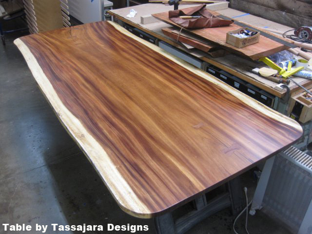 Parota Slab #305a Live Edge | Tropical Exotic Hardwoods