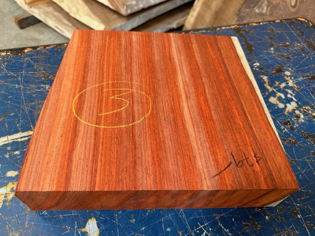 Padauk (Padouk) Bowl Blank TBPAD3 | Tropical Exotic Hardwoods