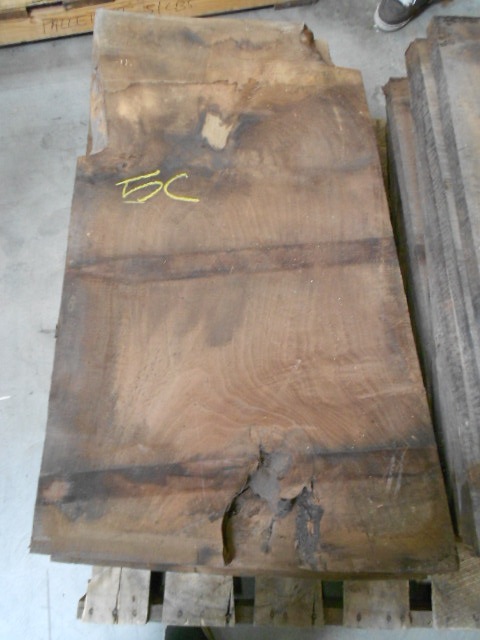 Claro Walnut Slab #5-C Flitch | Tropical Exotic Hardwoods