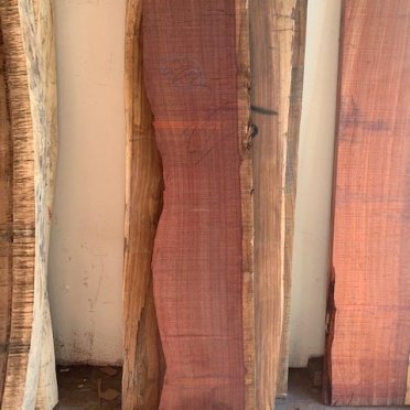 Padauk (Padouk) Slab #25 One Live Edge | Tropical Exotic Hardwoods
